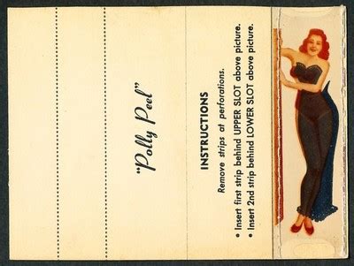 1940s Pin Up Girl Nude Hidden Dress Trick Vintage Card Rare