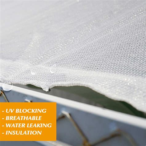 White Waterproof Sun Shelter Sun Protection Shade Grandado