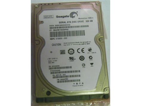 Refurbished: Seagate ST9320423AS 320GB 7200 RPM SATA 3.0Gb/s 2.5 ...