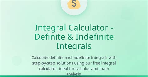 Integral Calculator For Calculus