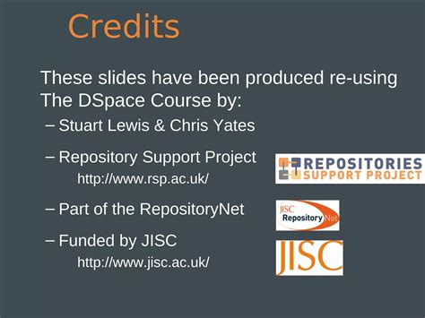 Introduction To Dspace Ppt