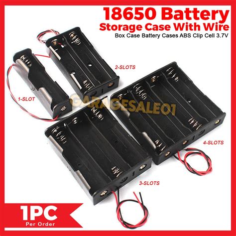 Battery Holder 18650 1s 2s 3s 4s Single Double Triple Quad With Wire