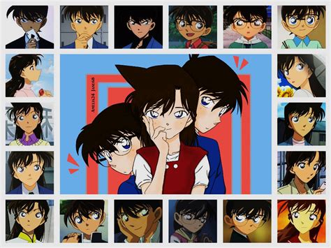 Kudo Shinichi Mouri Ran And Edogawa Conan Anime Couples Fan Art