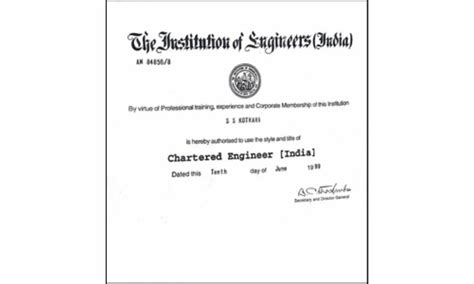 Second Hand Plant Chartered Engineer Certificate In Indore Id 2855090233397