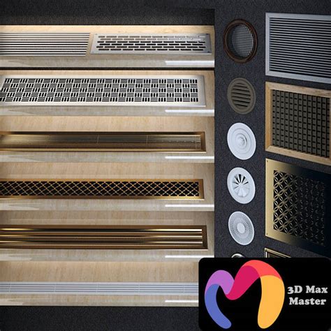 Ventilation Grilles And Diffusers 3dmaxter