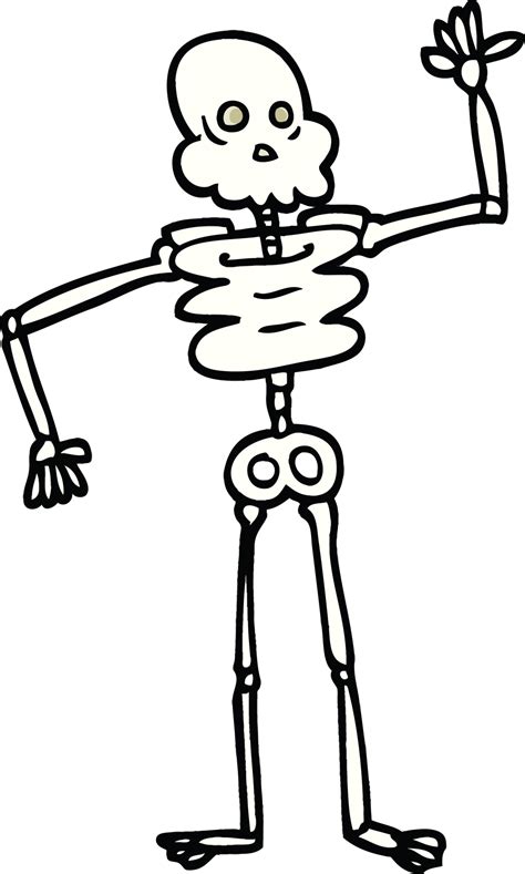 Comic Book Style Cartoon Skeleton 44288728 Png