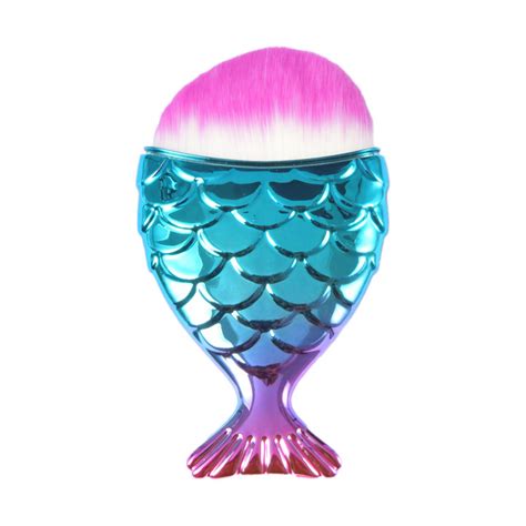 Badu Bg Четки за нокти Опашка на русалка Мека почистваща пудра за прах за грижа за ноктите