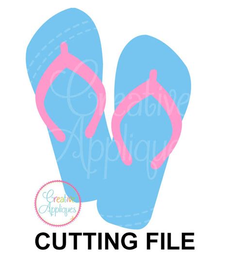 Flip Flops Svg Eps Dxf Cutting File Flip Flops Svg Flip Etsy