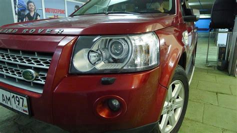 Freelander 2 тюнинг фар установка светодиодных модулей оптима установка ...