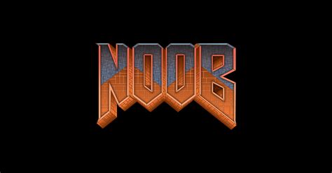 Noob Doom Sticker Teepublic