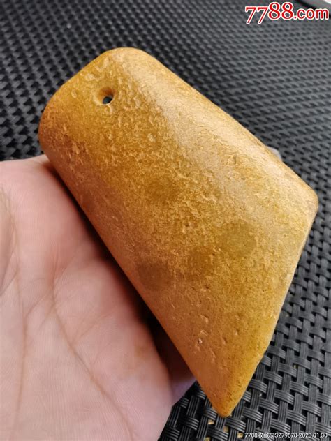 和田玉马蹄发簪箍79x53x46MM 和田玉 古韵红山7788收藏