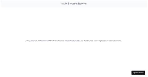 React Zxing Examples CodeSandbox