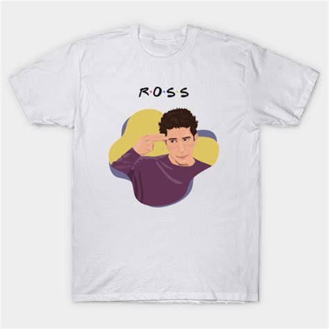 Ross Geller Friends Tv Show Portrait Illustration Friends Tv Show T