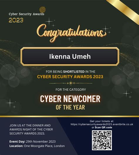 Ikenna Umeh On Linkedin Cybersecurity Cybersecurityawards Innovation