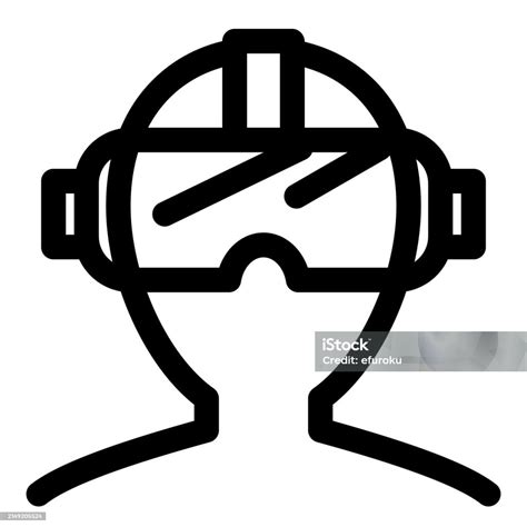 Vr 3d 가상 현실 미래 사이버 혁신 기술과 관련된 선 스타일 아이콘 0명에 대한 스톡 벡터 아트 및 기타 이미지 0명 3차원 형태 가상현실 Istock
