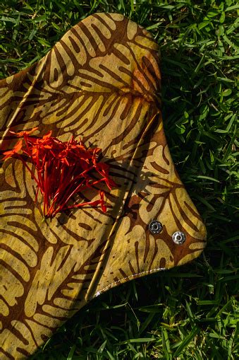 잔디에 여자의 기간을 상징 하는 꽃잎과 씻을 수 생리 천 패드 재사용 가능한 친환경 여성 위생 제품 제로 폐기물 지속 가능한 플라스틱 무료 라이프 스타일 0에 대한 스톡