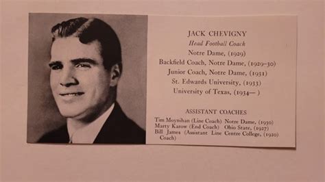 Jack Chevigny University Of Texas 1934 College Football Coach Panel Rare Ebay
