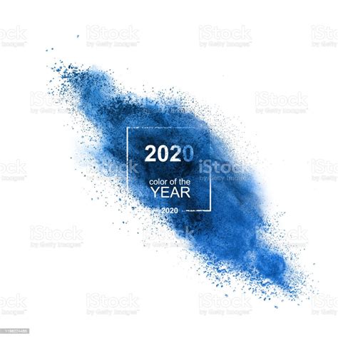 Explosión De Polvo En Una Tendencia Del Color Del Año 2020 Foto De