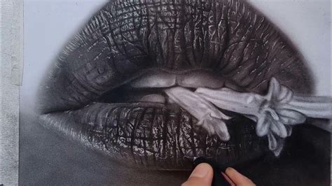 نقاشی لب هایپررئال Youtube