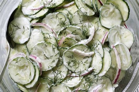Creamy Cucumber Salad Recipe Eatingisart