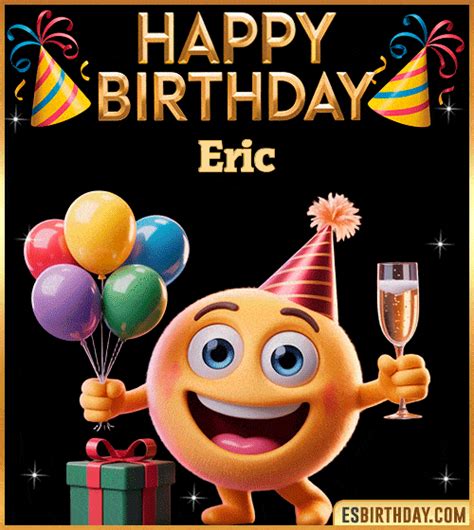 Happy Birthday Eric  🎂 Animated Images Wishes And Music 【27 S】