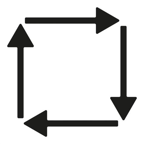 Premium Vector Black Arrows Pointing In Four Directions In A Square