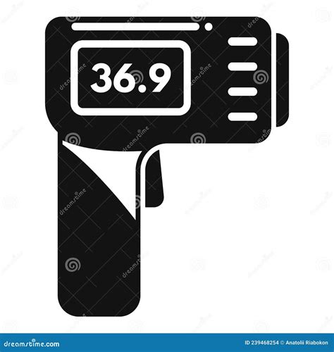 Digital Thermometer Gun Icon Simple Vector Medical Hand Stock Vector Illustration Of Sensor