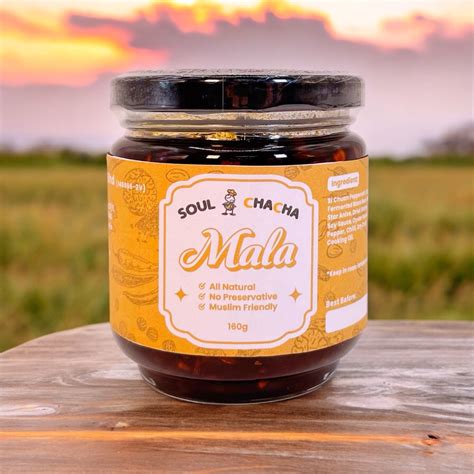 Soul Cha Cha Mala Sauce 160g Spicy Seasoning Codiment Dipping Sauce Chilli Oil Mala Sambal Sos