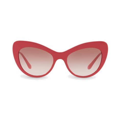 Dolce And Gabbana Sunglasses Cat Eye Sunglasses With Crystals Fuchsia