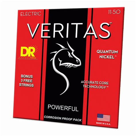 Dr Veritas Coated Core Technology Electric Guitar Strings Heavy 11 50