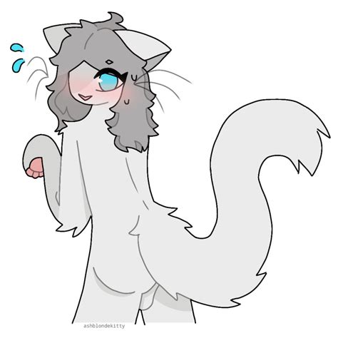 Rule 34 Anthro Ashblondekittyy Balls Blue Eyes Blush Bodily Fluids