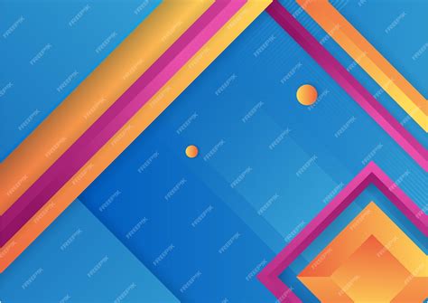 Premium Vector Abstract Colorful Geometric Shapes Background