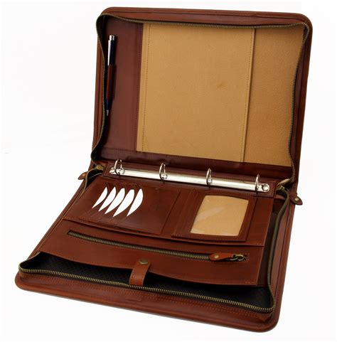 Leather Organizer Personalized Leather Portfolio Leather Document