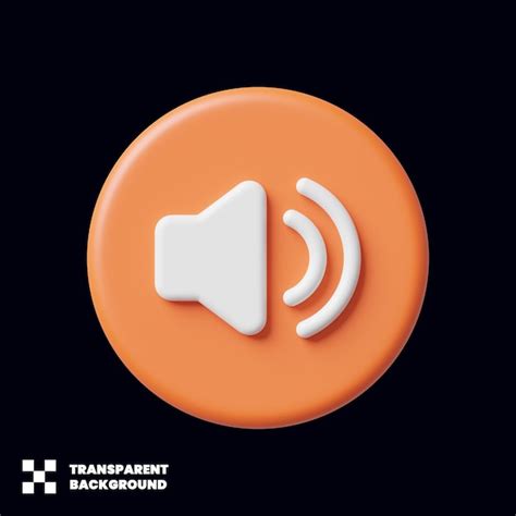Premium Psd Sound Speaker Icon 3d
