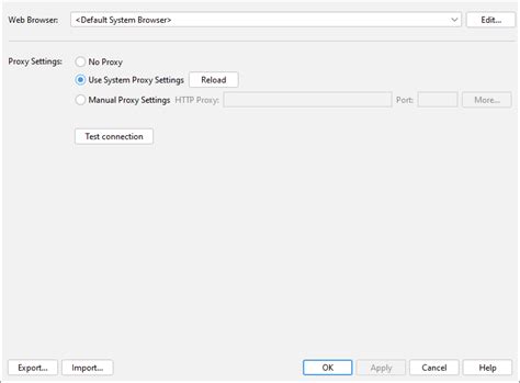 User Interface Options