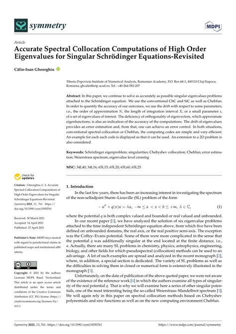 pdf accurate spectral collocation computations of high order