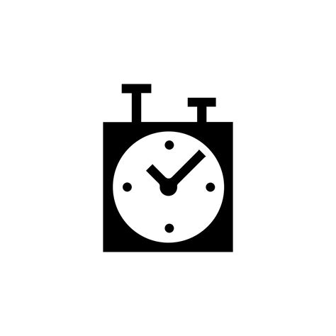Chess Clock Vector Icon 22339992 Vector Art At Vecteezy