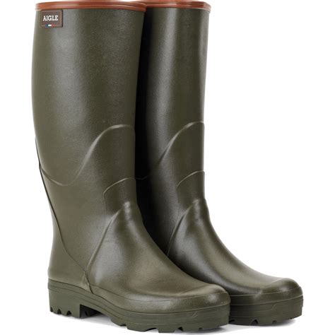 Aigle Mens Chambord Pro 2 Wellington Boots Kaki