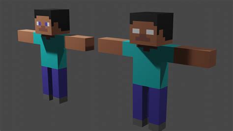 Artstation Minecraft Steve And Herobrine