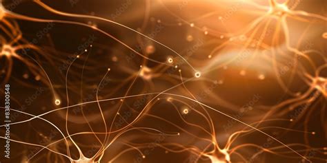 Brain Neuron With Branching Dendrites And Nerve Endings Sending