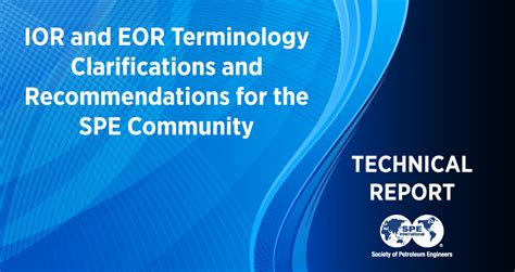 Ior And Eor Terminology Clarifications And Recommendations For The Spe