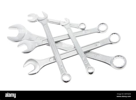 Spanners Of All Sizes Cut Out Stock Images Pictures Alamy