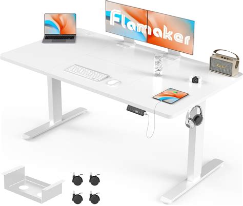Radlove Schreibtisch Höhenverstellbar Elektrisch 150cm L Form Stehpult