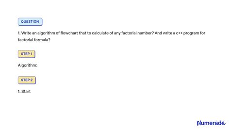 Solved 1 Write An Algorithm Of Flowchart That To Calculate Of Any