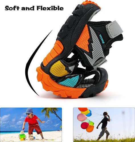 Sandalias deportivas de verano para niños y niñas con punta cerrada para exteriores atléticas