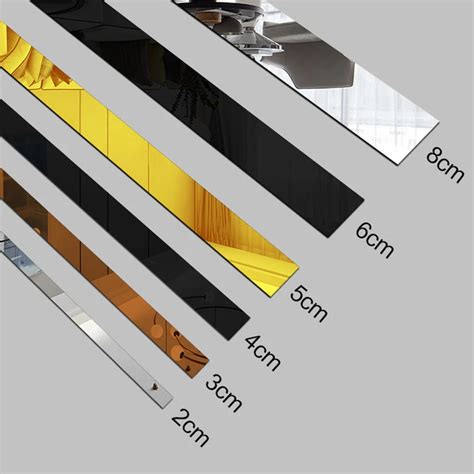 Autocollants De Carreaux Muraux D Art Acrylique Auto Adh Sifs Bord De
