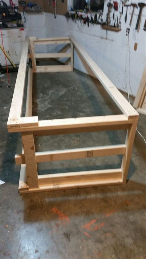 2x4 work bench with nested rolling assembly table 10 steps with