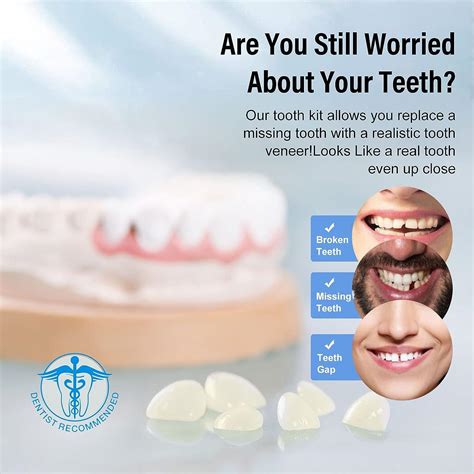 Fake Teeth Repair Kit Moldable False Tooth For Fixing Broken