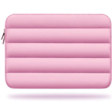 Women Quilted Puffy Laptop Carrying Case Waterproof Tablet Pillow Case
