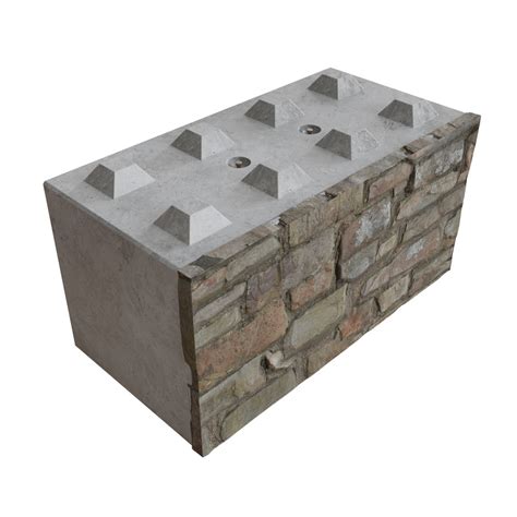 1600 X 800 X 800 Stone Face Concrete Interlocking Blocks Manchester